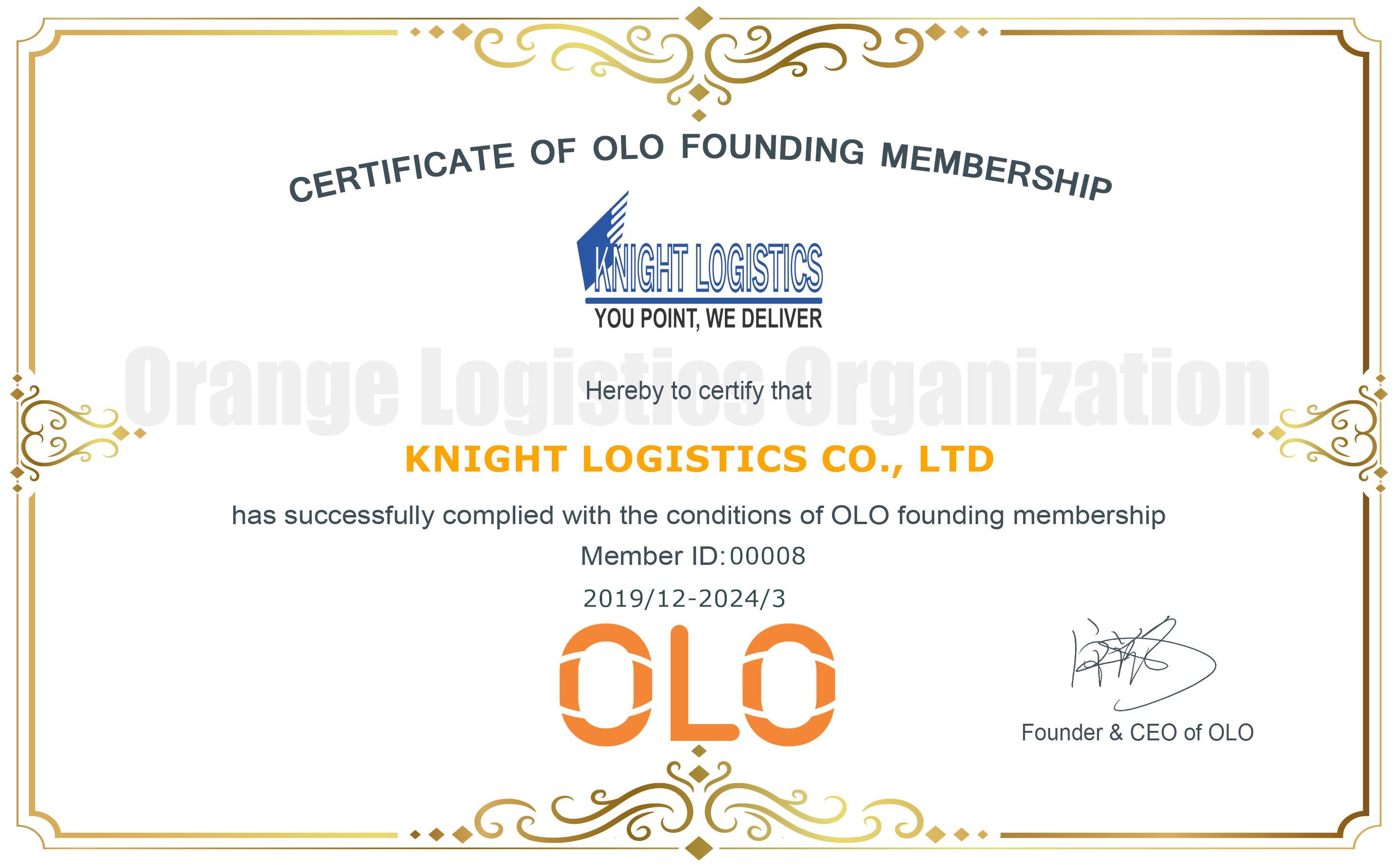 KNIGHT LOGISTICS CO., LTD - olofamily