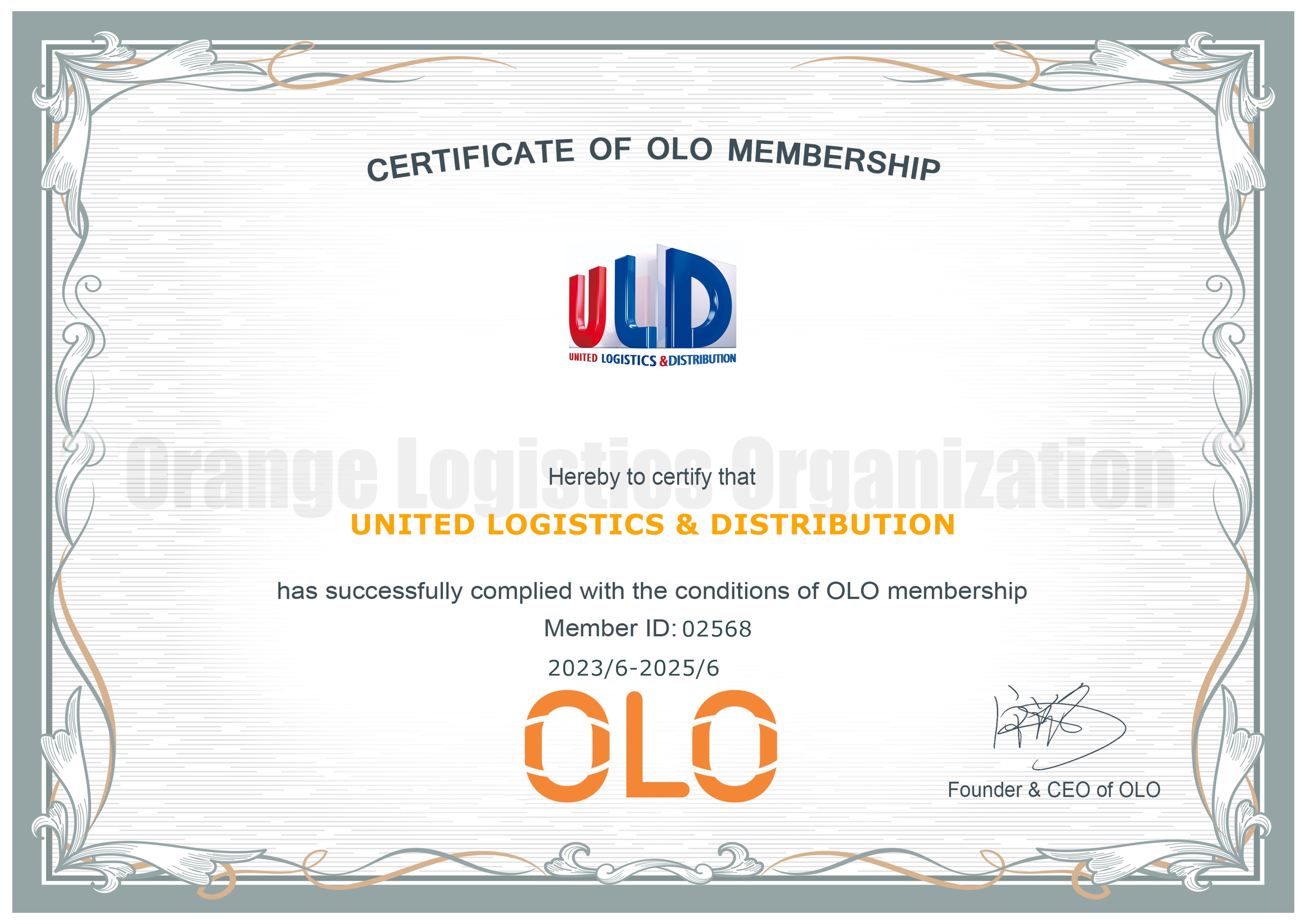 UNITED LOGISTICS & DISTRIBUTION - olofamily