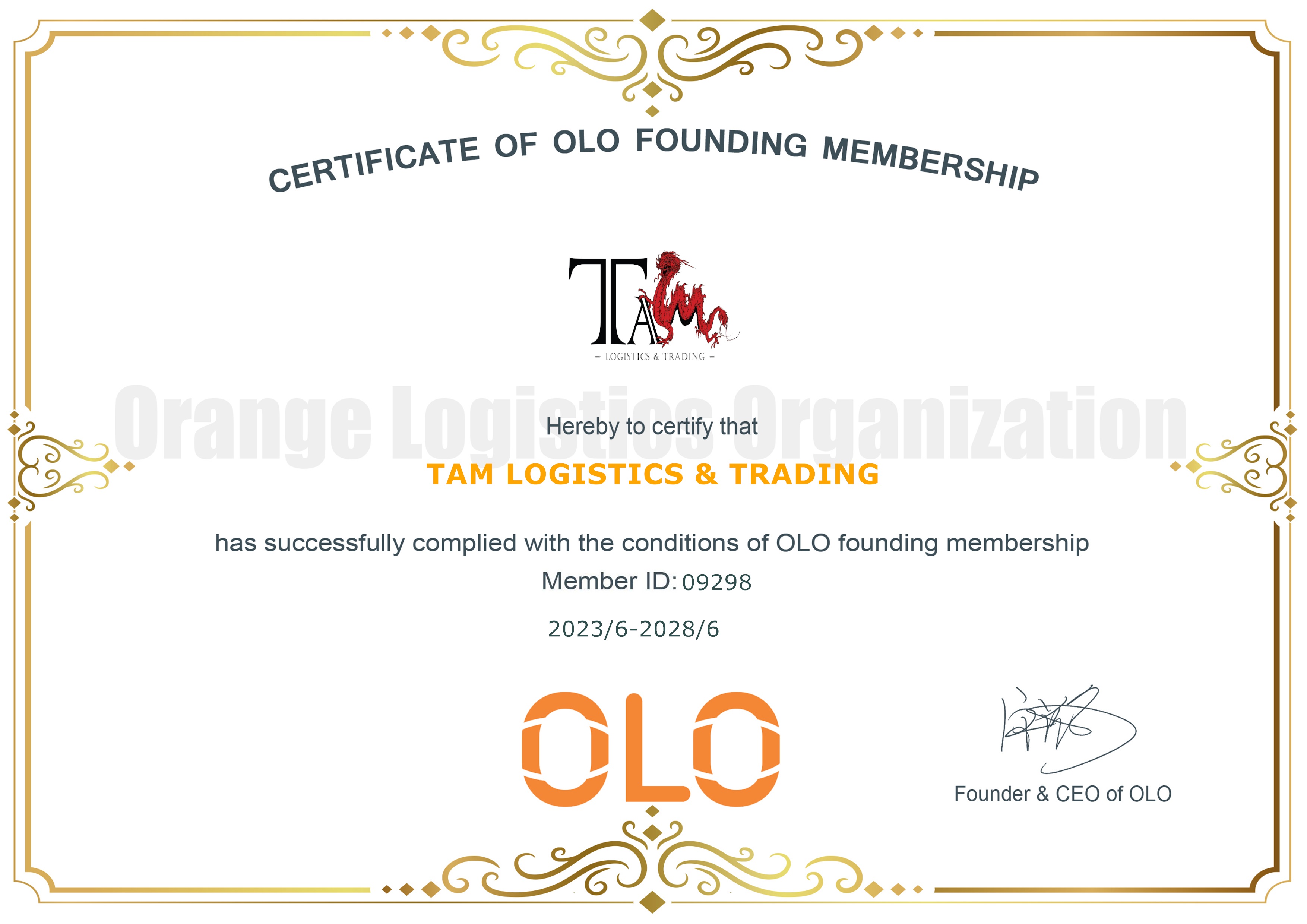 TAM LOGISTICS & TRADING - olofamily